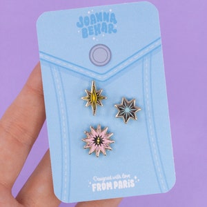 Celestial Stars Variant Mini Pin Set! - Cute Kawai Stars Sparkle Pins ...