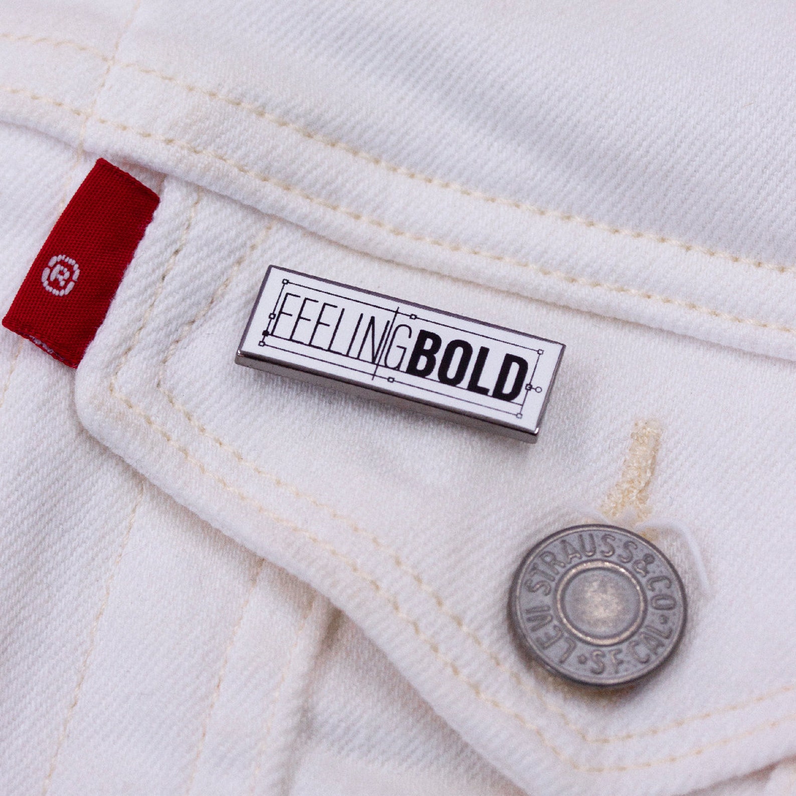 Feeling Bold Pin | Graphic Designer Editorial Pun Joke Enamel Pin ...