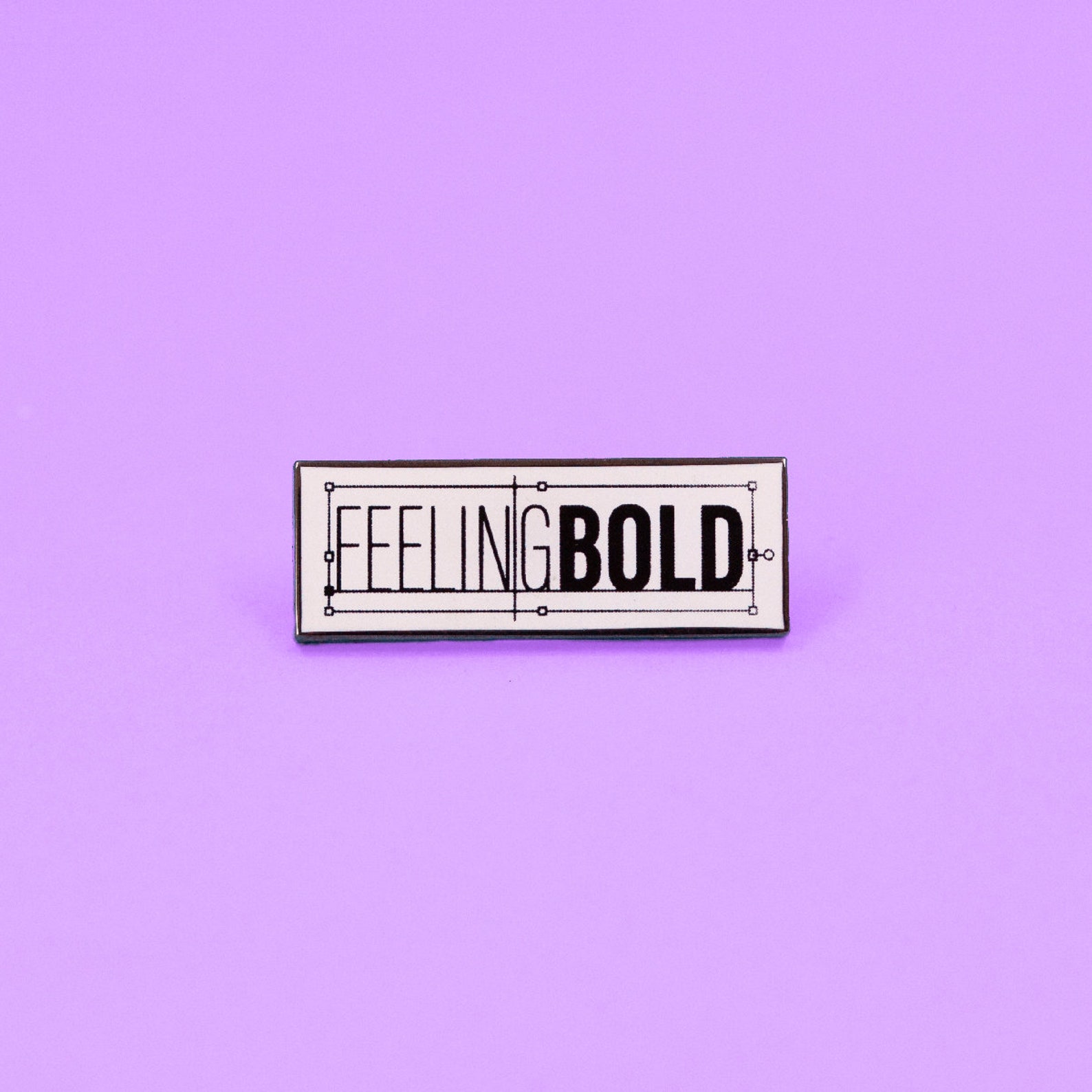 Feeling Bold Pin | Graphic Designer Editorial Pun Joke Enamel Pin ...