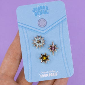 Celestial Stars Variant Mini Pin Set! - Cute Kawai Stars Sparkle Pins ...