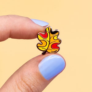 Soft Fall PIN Set | Pretty Orange Fall Septembre Leaves | Set of 3 ...