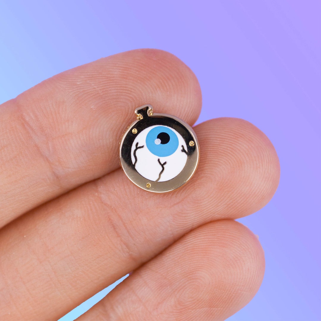 Mini Eye Enamel Pin | Cute Eyeball Mini Pin | Eye Accessory Cute ...