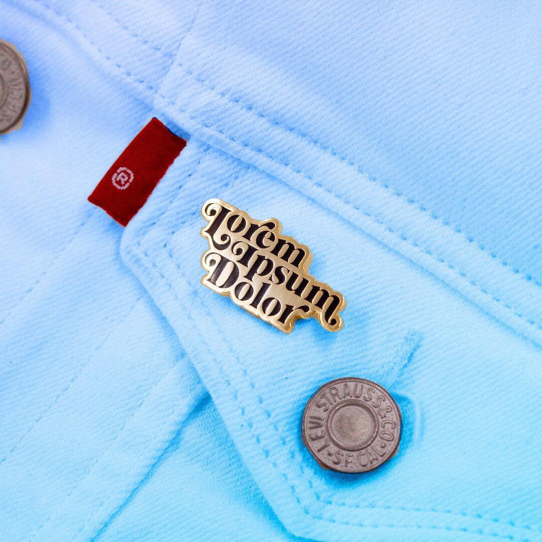 Lorem Ipsum Dolor Pin | Funny Graphic Designer Text Fill Reference ...