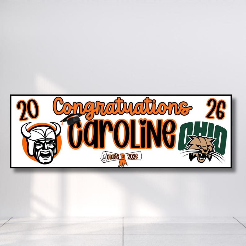 Graduation Banner PNG - Walgreens Size - Etsy