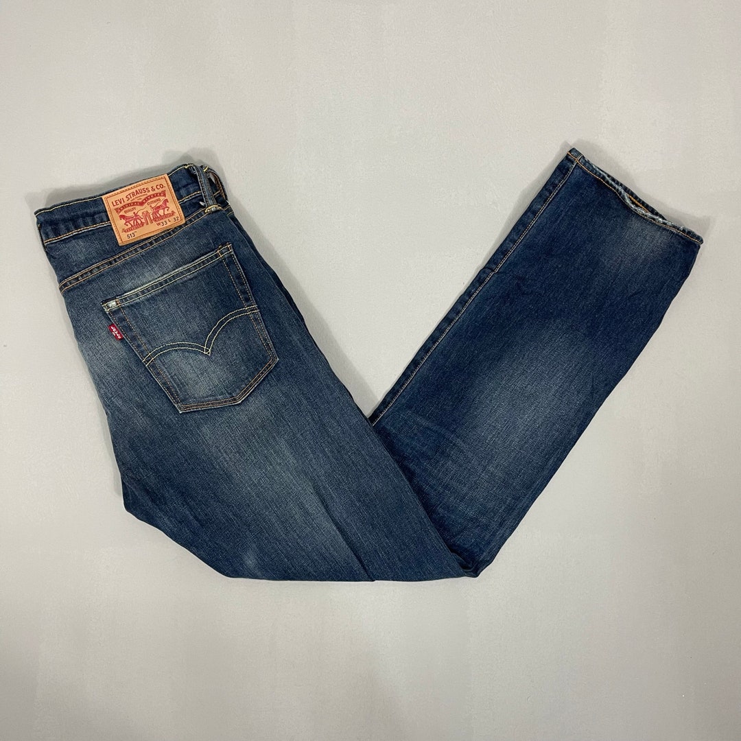 Size 36x32 Levis 513 Zipper Fly Jeans Faded Mid Wash - Etsy