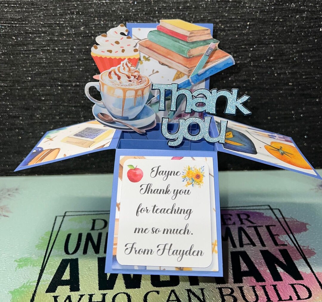 Teacher Cards, Teacher Thank You Card, Thank You Cards for Teachers ...