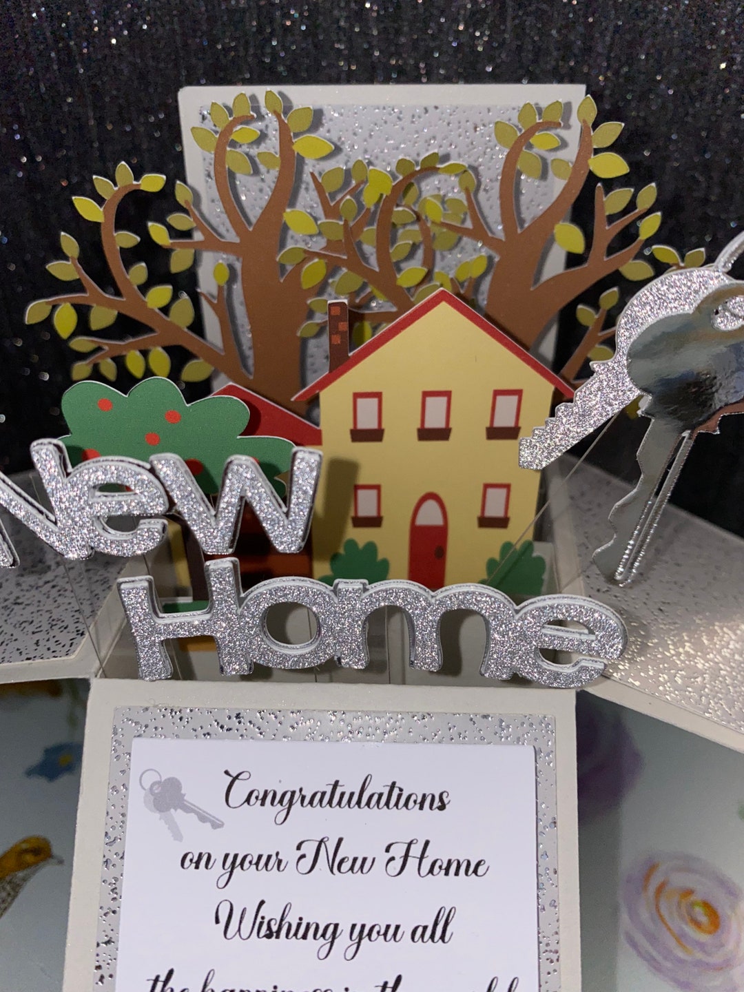 New Home Card - New Home Pop up Box Card - Etsy UK