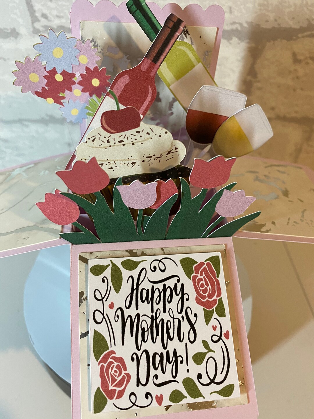 Mother's Day Card, Pop up Box Card, Mother's Day, Happy Birthday, Happy ...