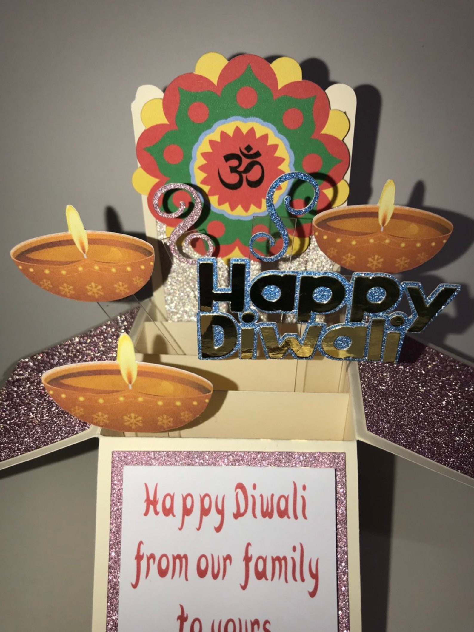 Diwali Card Pop up Box Card Happy Diwali - Etsy UK
