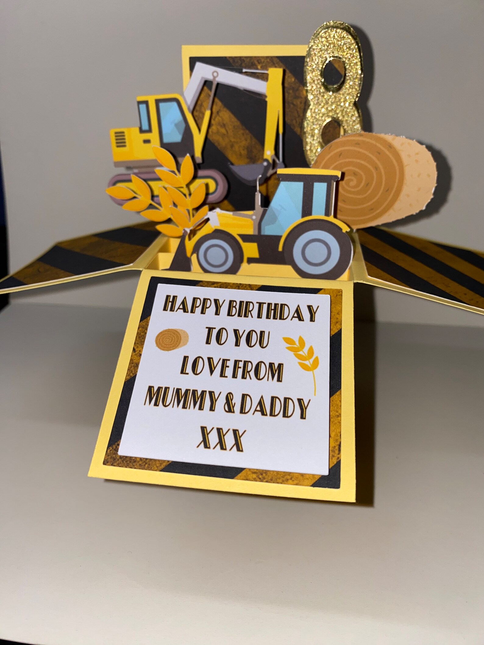 Tractor Birthday Card Tractor Pop up Box Card Birthday Card - Etsy UK