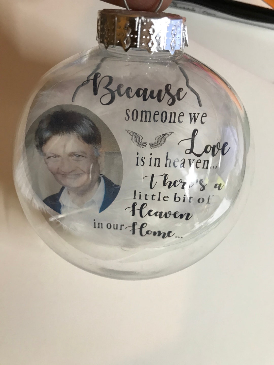 Personalised Photo Memorial Bauble, Christmas Tree Ornament, Pet ...