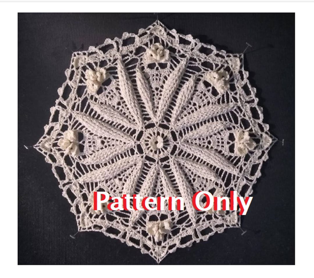 Belladonna - Doily Pattern - Skull Doily Pattern - PDF Doily PATTERN ...