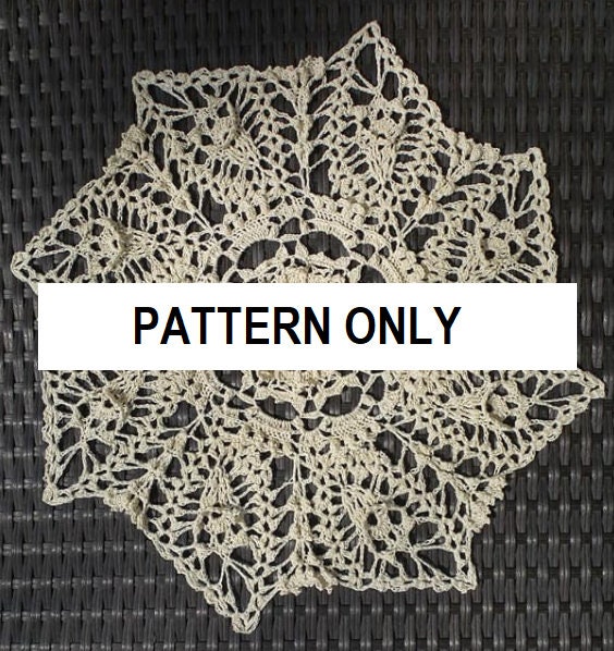 Crochet doily pattern PDF digital download | Etsy