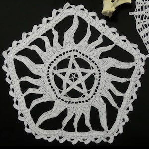 Seeing Stars - Doily Pattern - Skull Doily Pattern - PDF Doily PATTERN ...