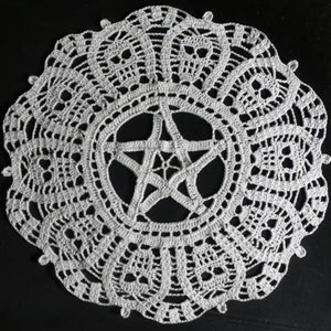Skulls of the Night - Doily Pattern - Skull Doily Pattern - PDF Doily ...