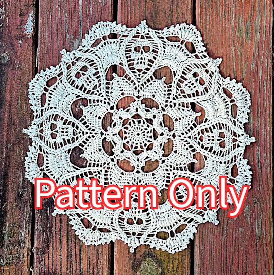 Doily Pattern - Beautiful Darkness Pattern - PDF Doily PATTERN Only ...