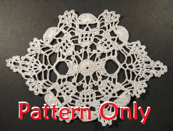 Doily Pattern Triple Moon Skulls Pattern PDF Doily PATTERN - Etsy