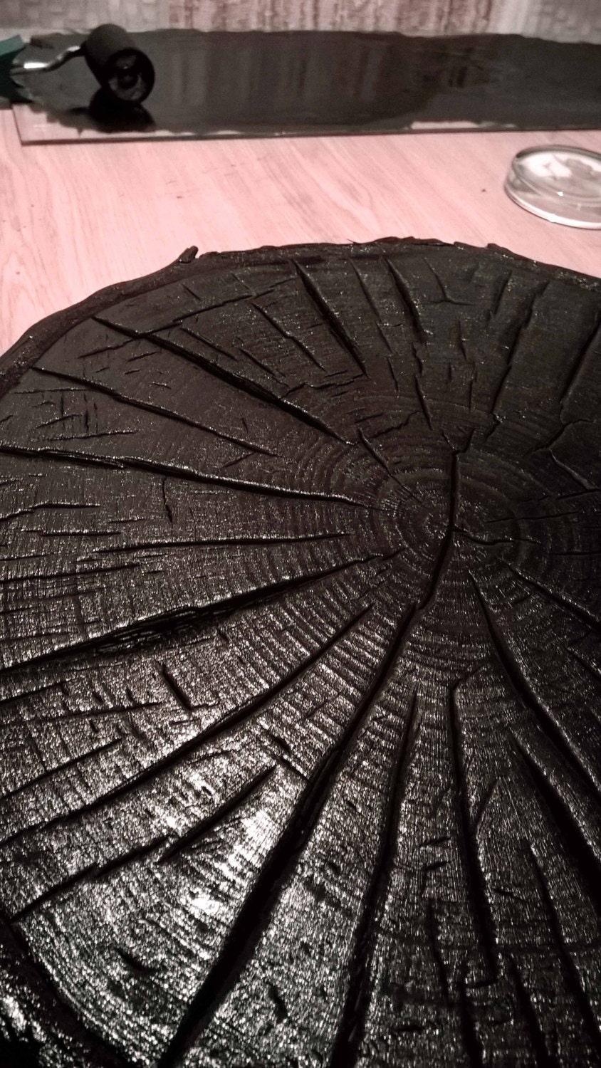 Tree Ring Print, Original Handmade Print of Birch, Gift for 55th ...