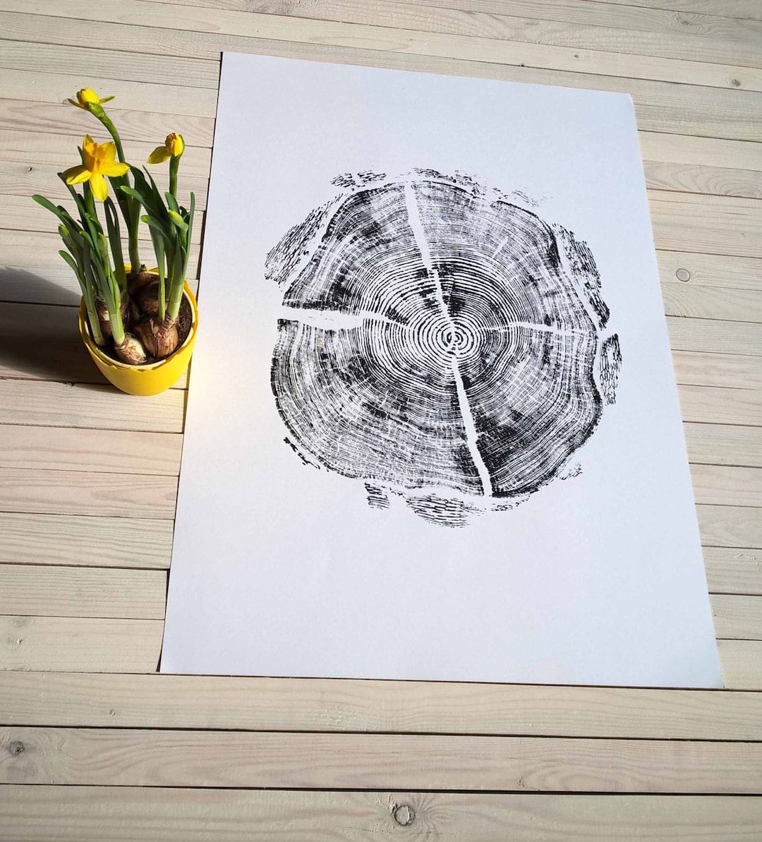 Original Print of Old Pine, Handmade Wall Decor - Etsy