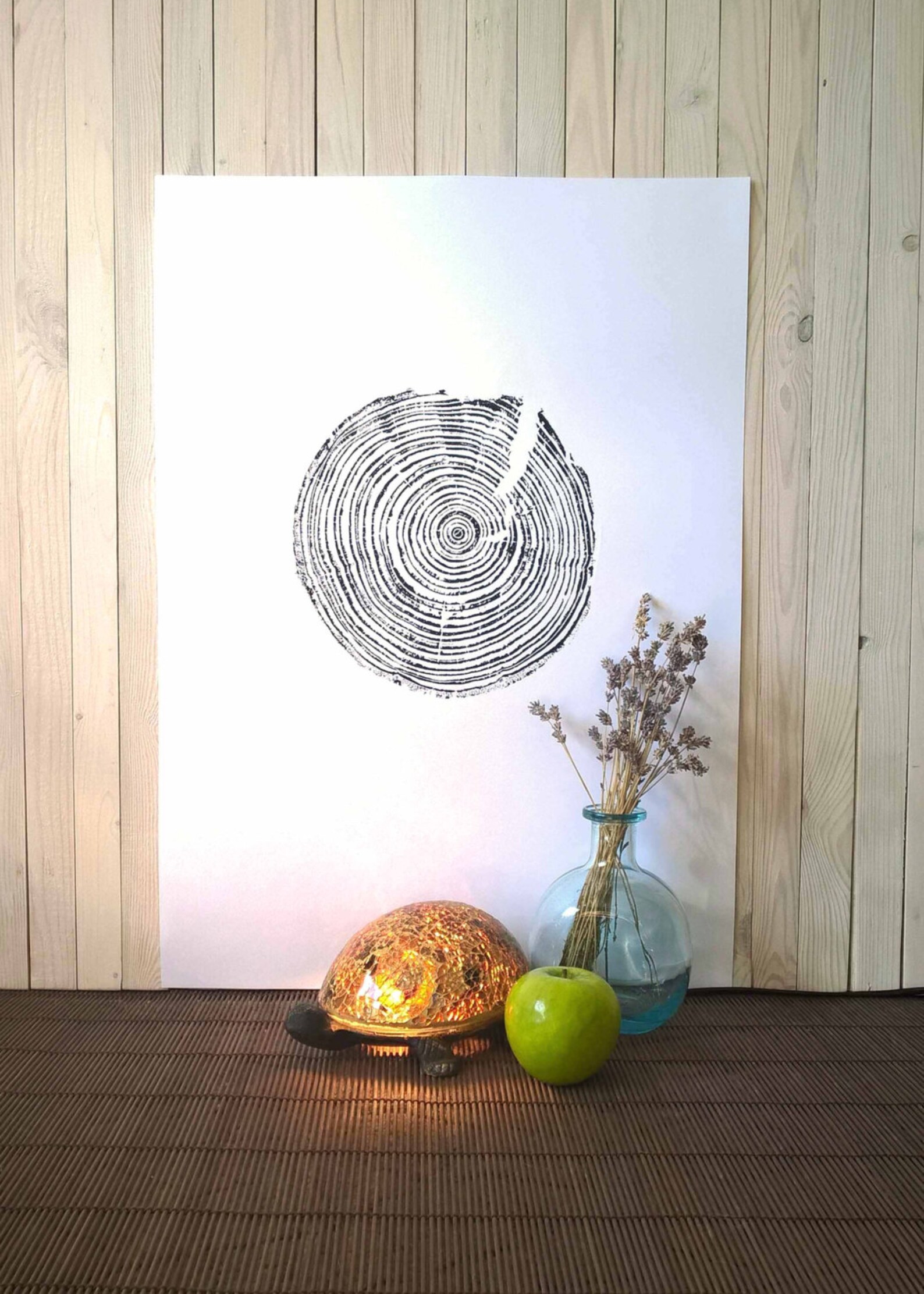 30 Years Old Spruce, Original Woodcut Print, Wall Decor - Etsy