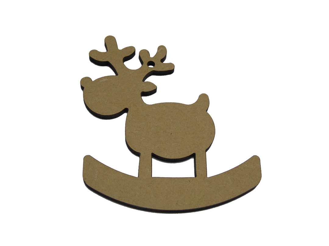Rocking Reindeers X 10 Rudolf Christmas Xmas MDF Craft - Etsy Canada