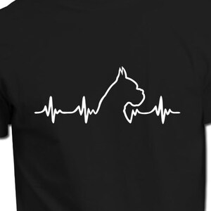 Boxer Dog Heartbeat T-shirt | Unisex Dog Lover Gift - Etsy