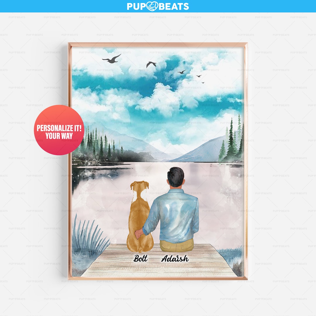 Custom Dog Dad Print, Dog Dad Gift, Best Dog Dad, Gift for Dog Dad, Dog ...