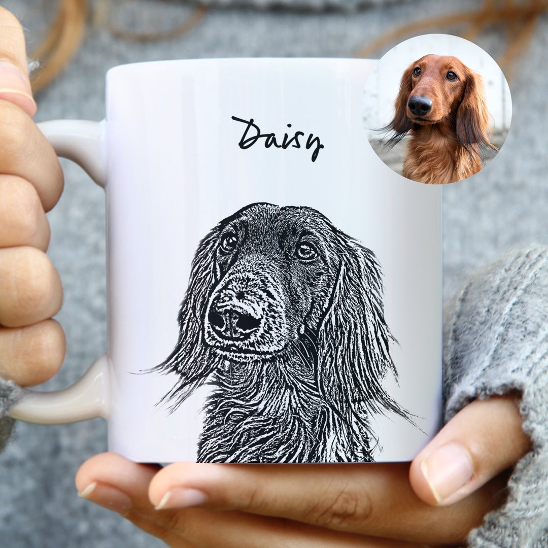 Personalized Pet Mug With Your Pet's Photo and Name - Unique Keepsake ...