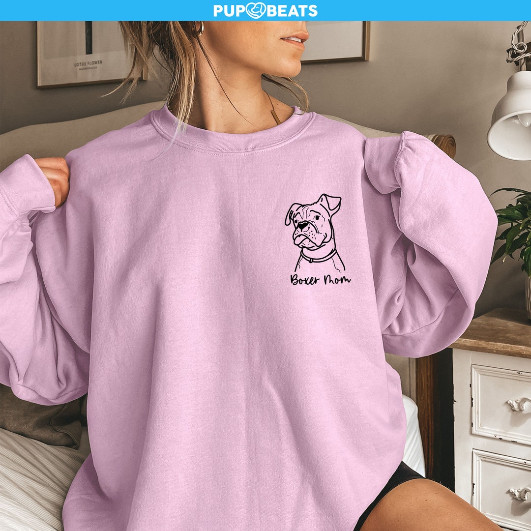 Custom Boxer Mom Sweatshirt | Boxer Dog Breed | Personalized Dog Mom ...