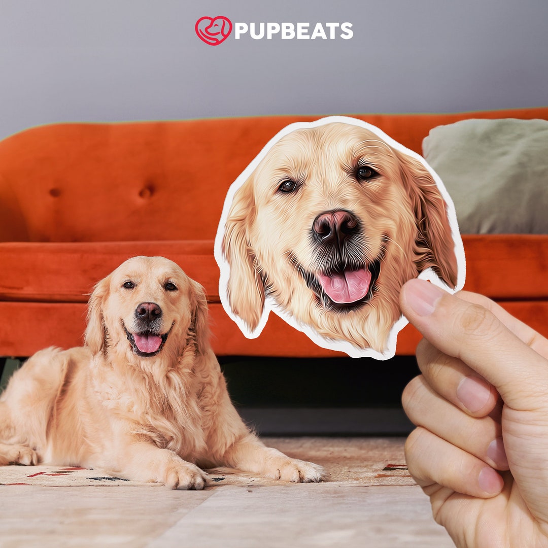 Custom Dog Sticker | Dog Ear Car Decal | Dog Vinyl Decal | Water Bottle ...