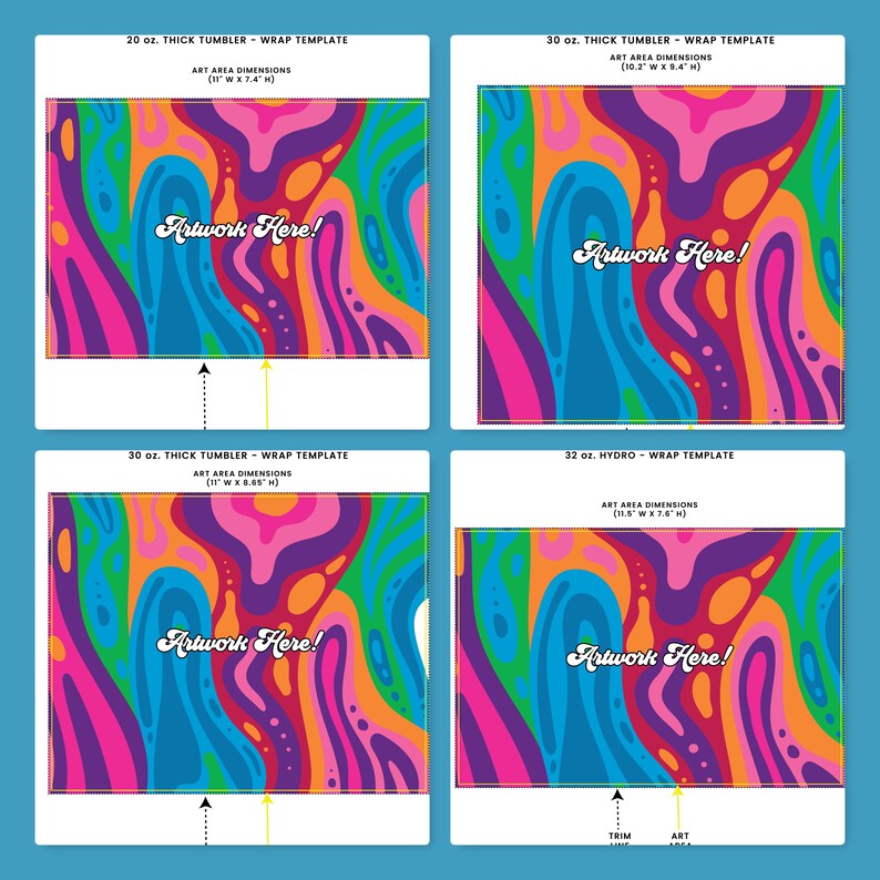 Makerflo Template Wraps Digital PNG Photoshop - Etsy