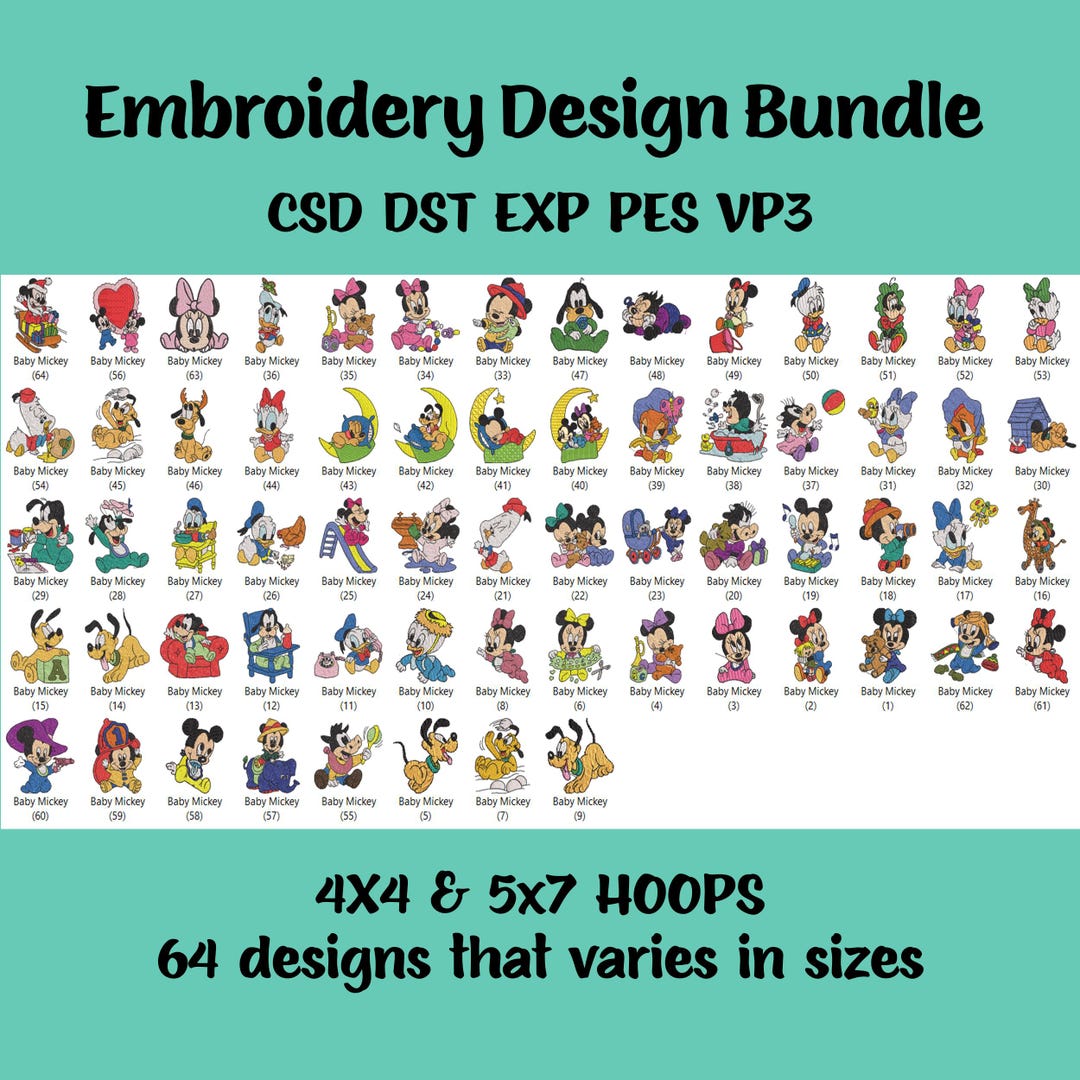Embroidery Design Bundle - Etsy