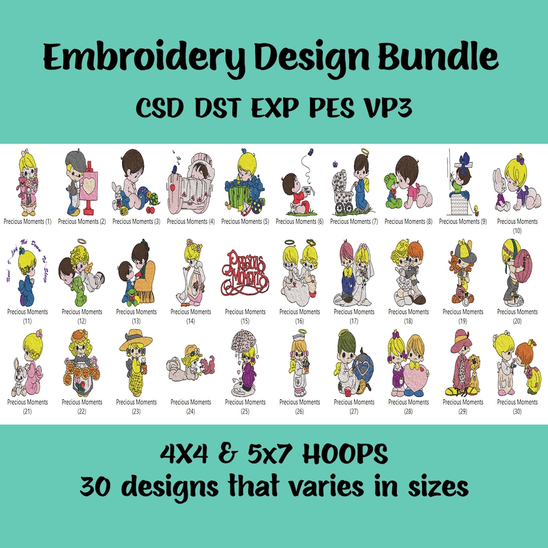 Embroidery Design Bundle - Etsy