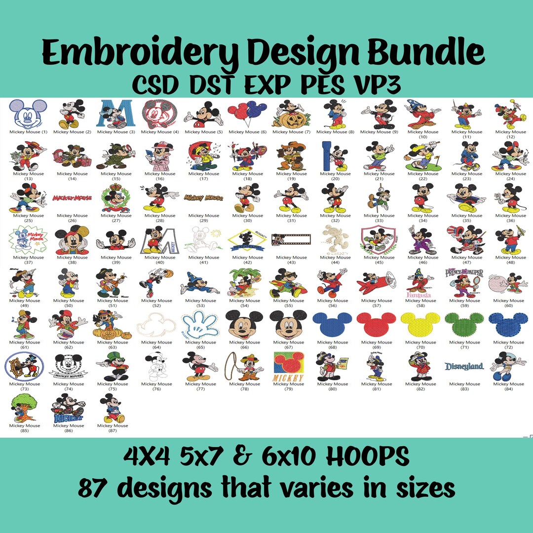 Embroidery Design Bundle - Etsy