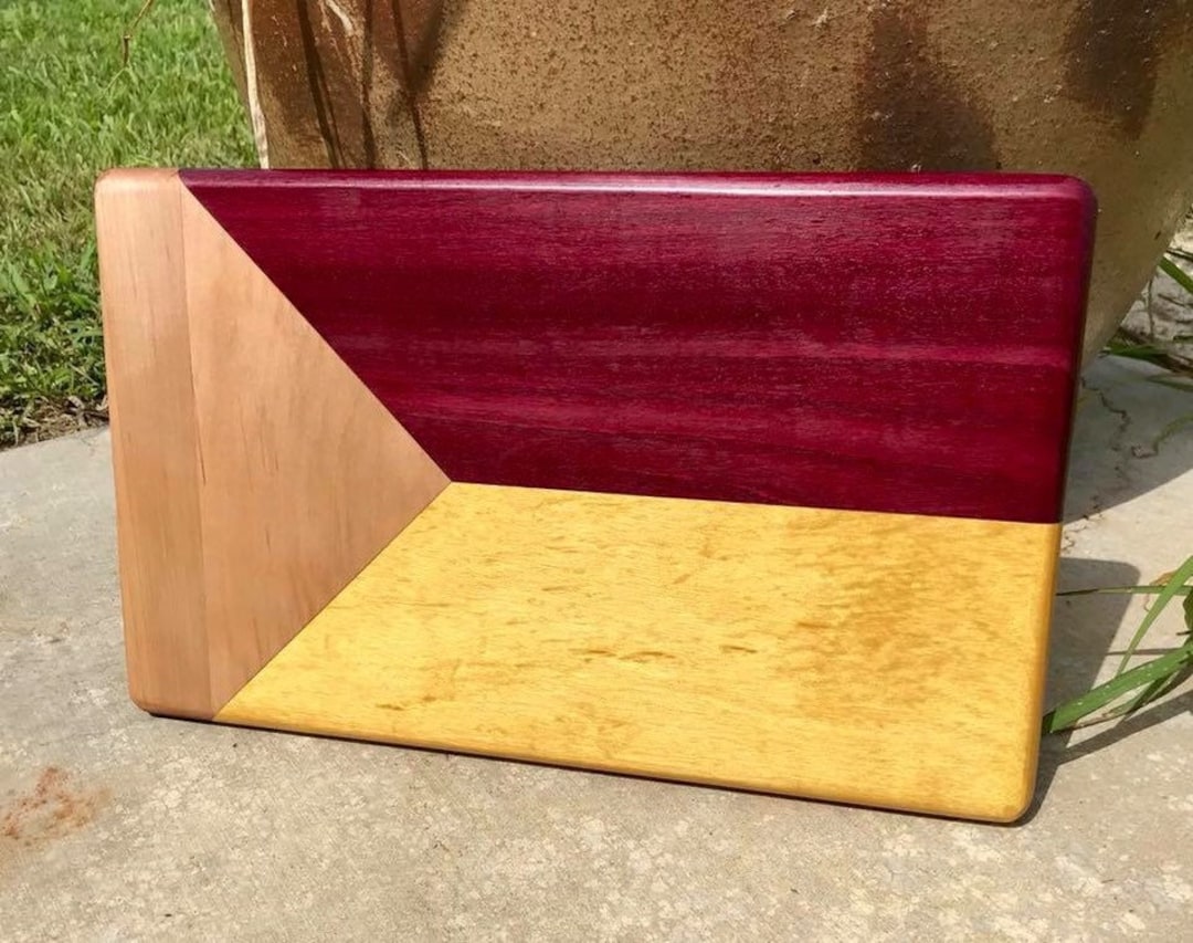 LSU + Acadian Flag Wooden Cutting Board - Etsy