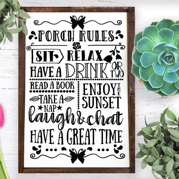 Porch Rules - Etsy
