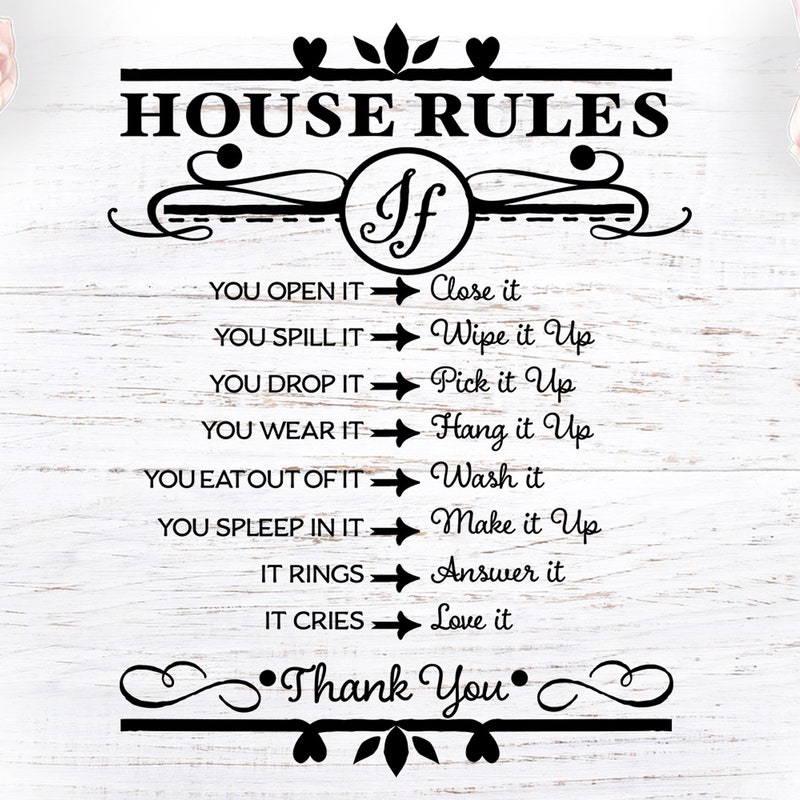 Home Rules - Etsy