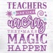 Teacher Svg, Teachers Are Like Unicorns They Make Magic Happen, Teacher ...