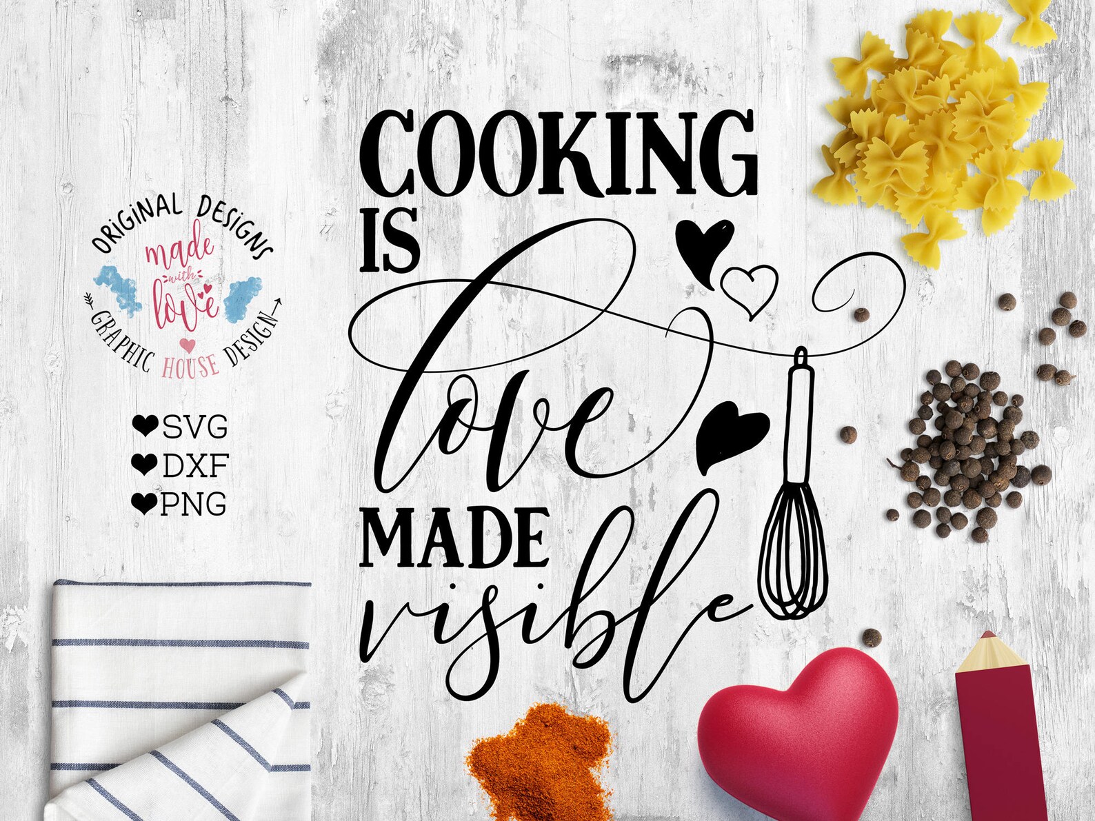Cooking Svg Kitchen Svg Cooking is Love Made Visible - Etsy