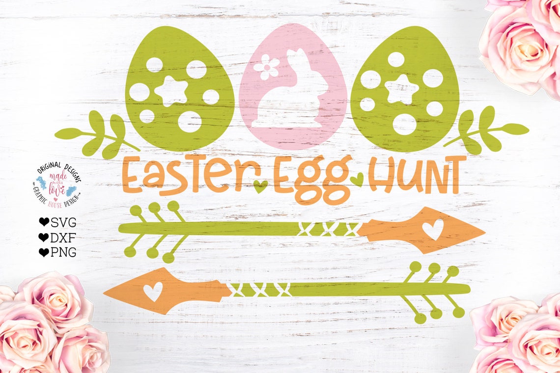 Easter Svg Easter Egg Hunt Svg Sign Easter Sign Cut File in - Etsy
