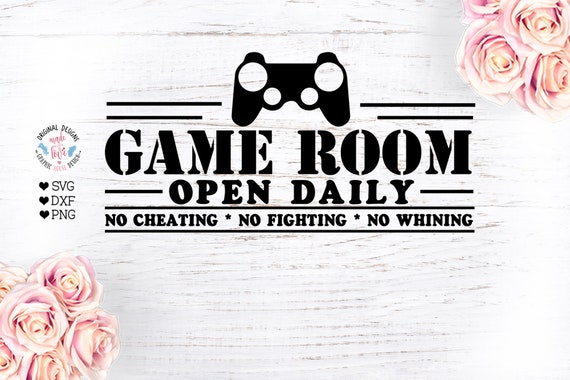 Game Room Open Daily Svg Game Room Svg Game Room Sign Svg - Etsy