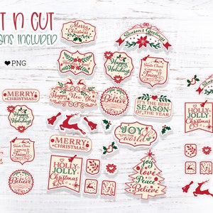 Vintage Christmas Stickers, Old Fashioned Christmas Stickers, Christmas ...