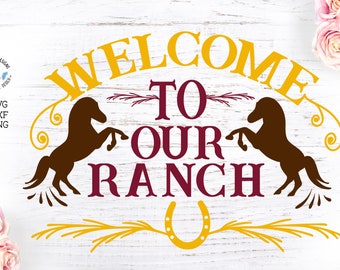 Welcome Farm Sign Dxf - Etsy