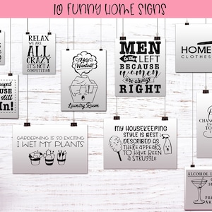 Funny Home Signs Cut Files, Home Svg, Funny Bathroom Svg, Funny Entry ...