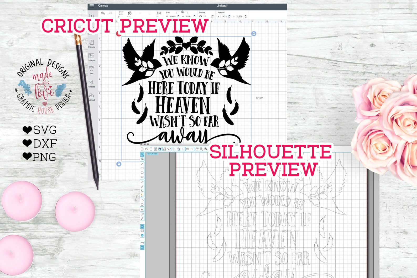 Loss Svg Grief Svg We Know You Would Be Here Today If Heaven | Etsy