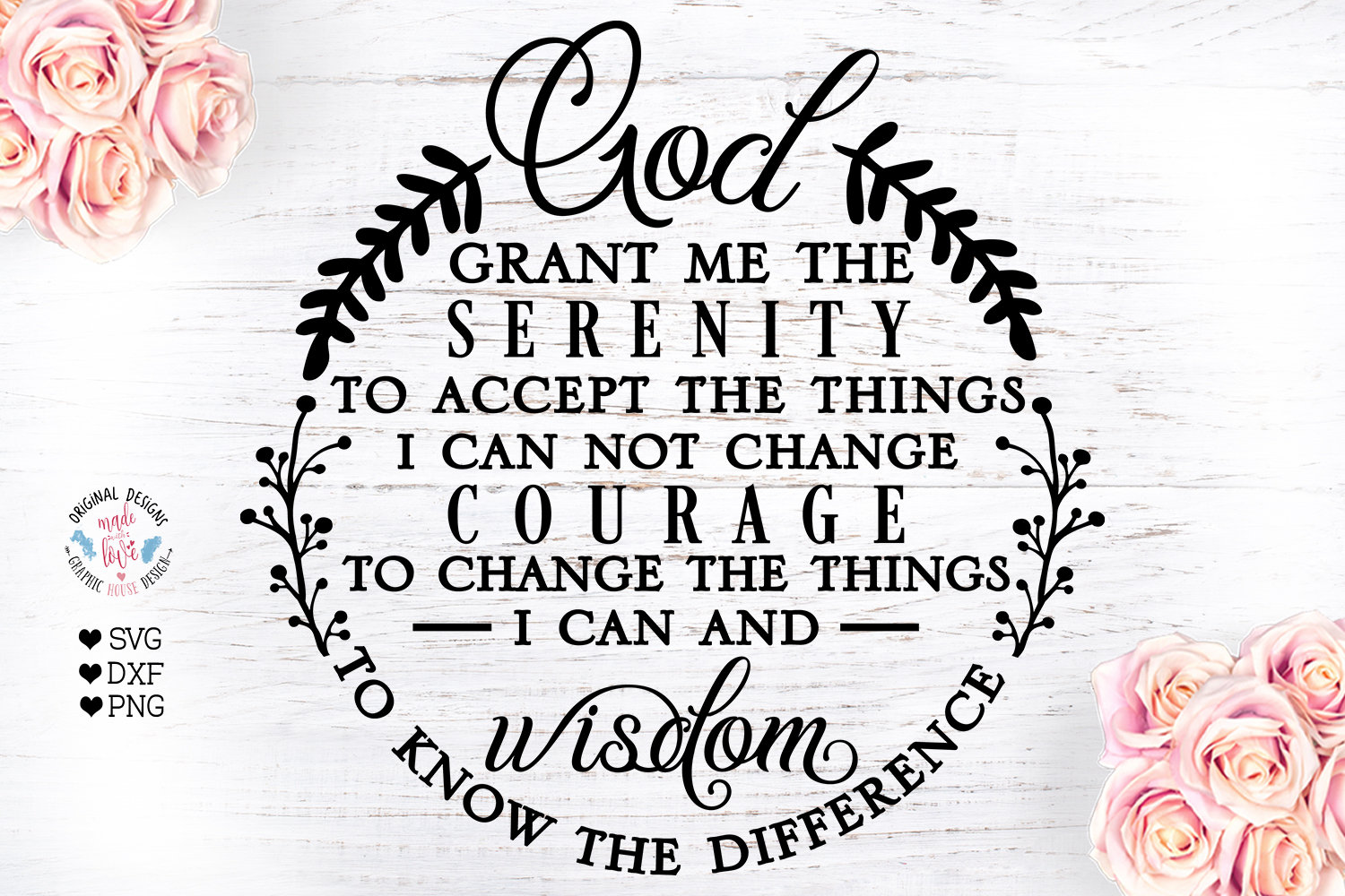 God Grant Me the Serenity Faith Svg Religion Svg - Etsy UK