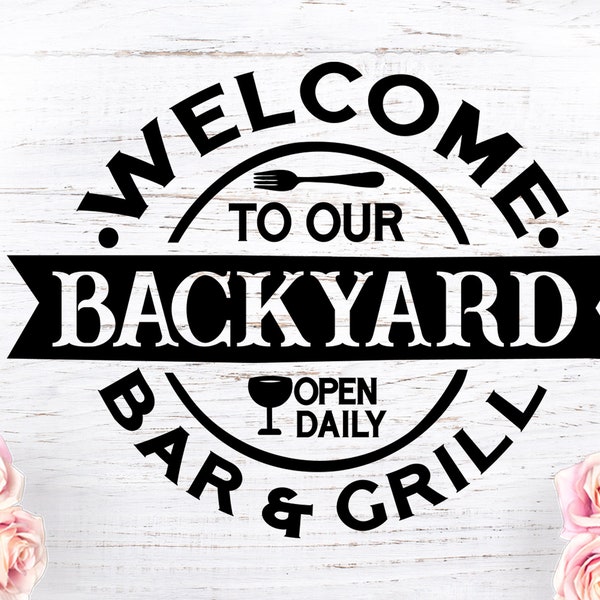 Backyard Svg - Etsy