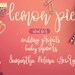 Lemon Pie Font Modern Hand Lettered Script Font With a Strong - Etsy