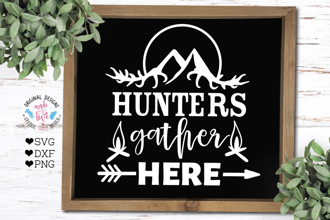 Hunters Cut File and Hunters Printable in SVG DXF PNG - Etsy