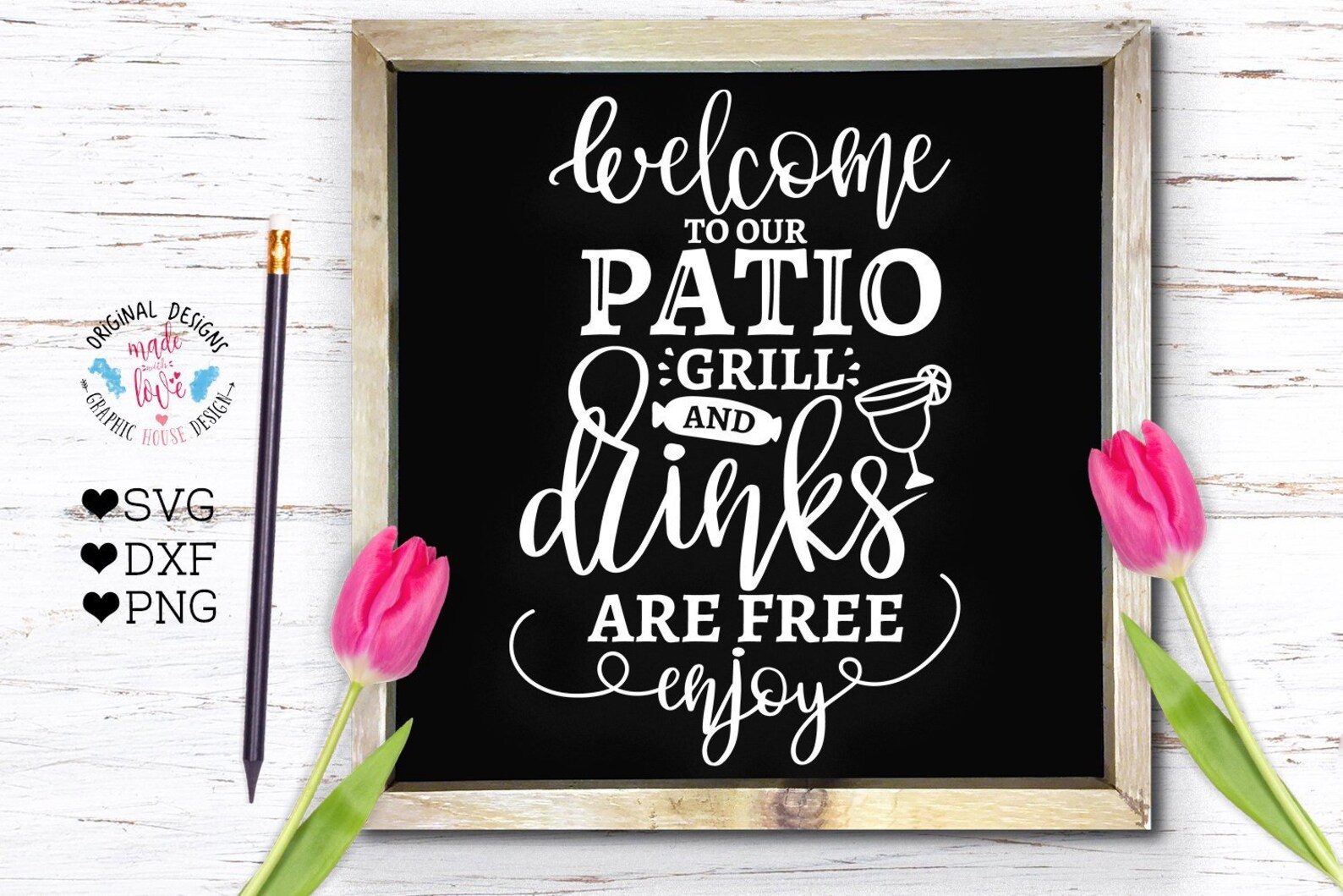 Welcome to Our Patio Cut File in SVG DXF PNG Patio Svg - Etsy